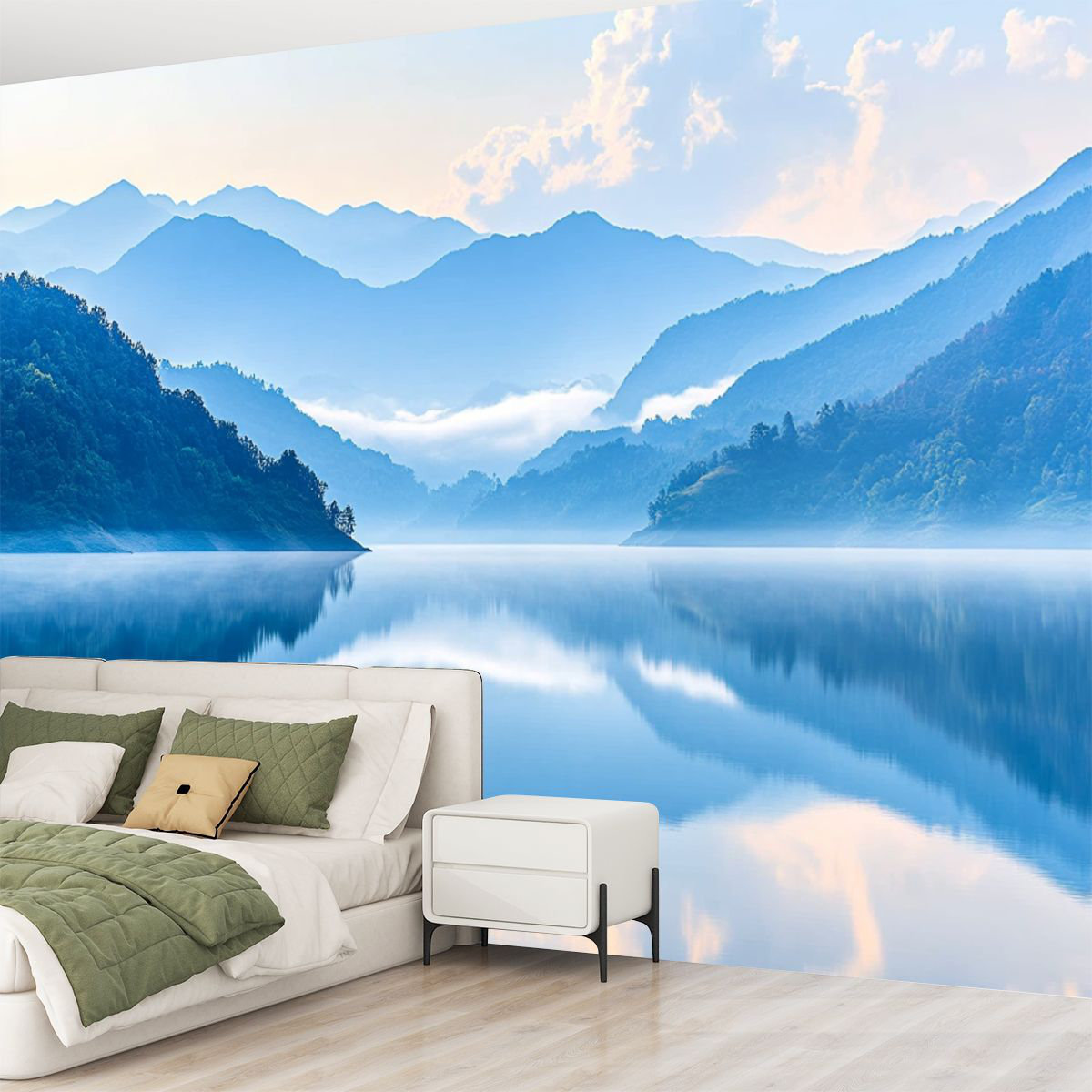 Millwood Pines Peel and Stick Canvas Wallpaper Wall Mural Landscape ...