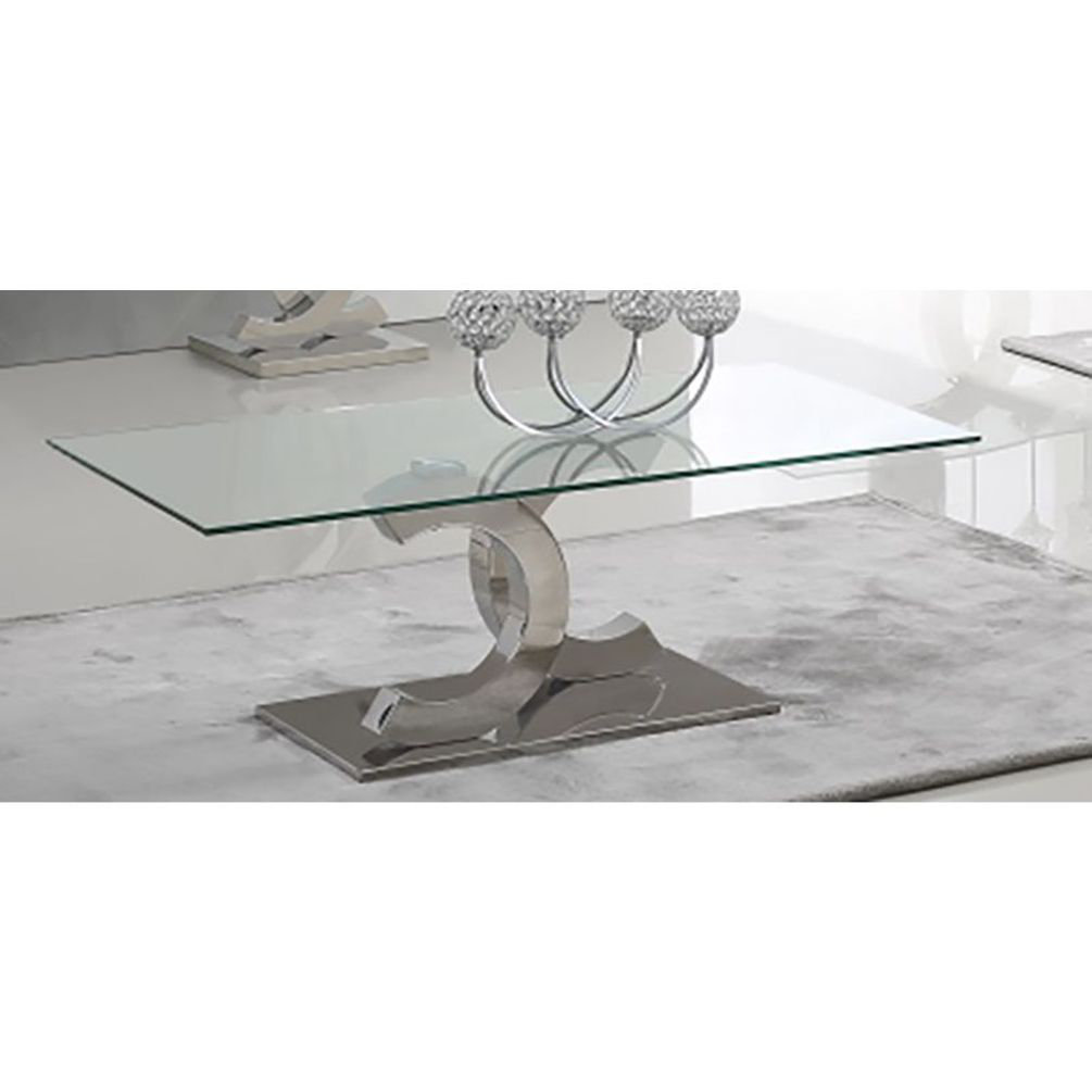 Orren Ellis Montebello 15Mm Tempered Glass Table Top with C Shaped ...