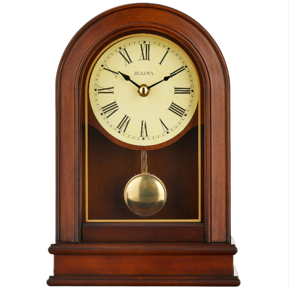 MAZITOL Clock, table top, walnut brown | Wayfair
