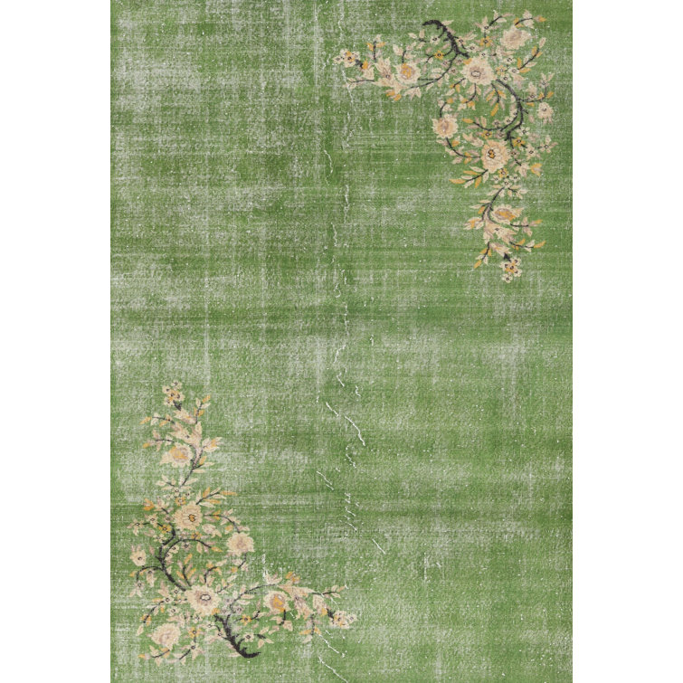 Bloomsbury Market Neutra Green/Beige Rug | Wayfair