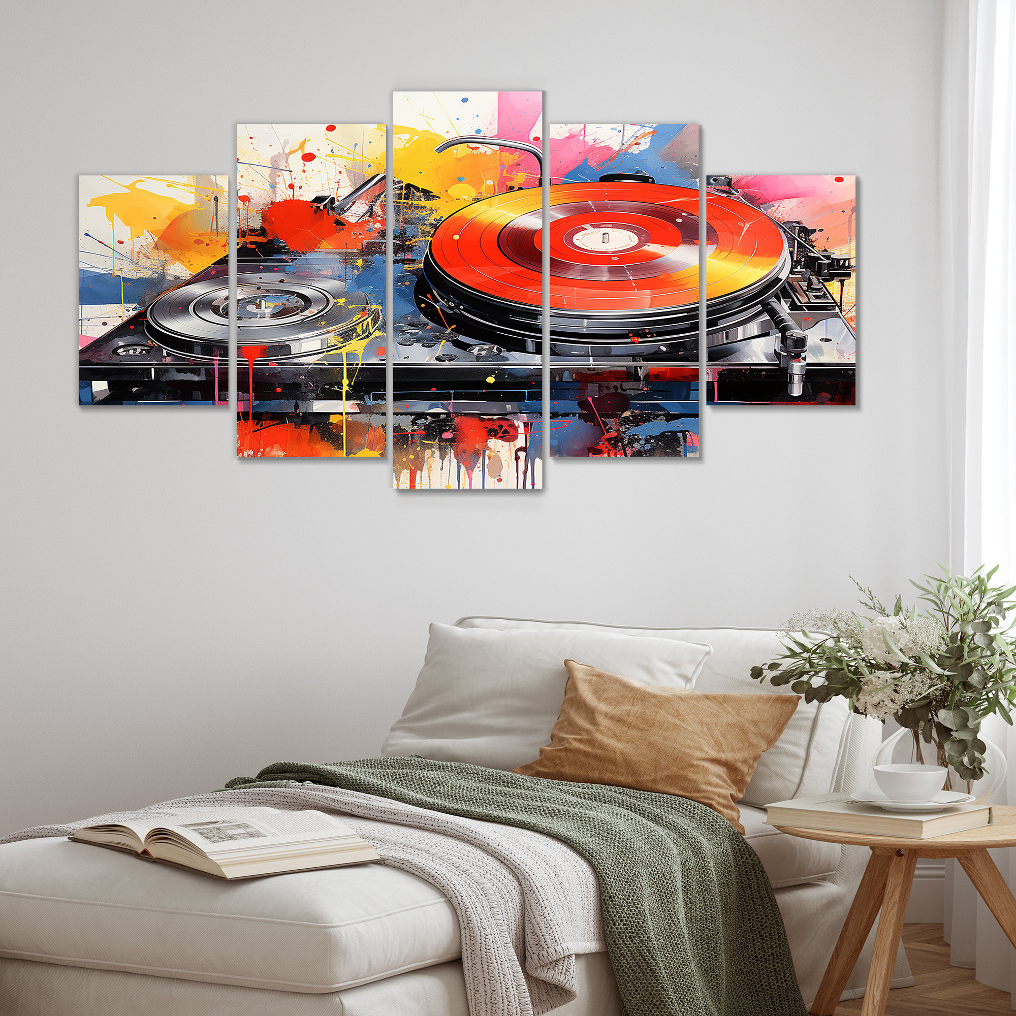 Ivy Bronx Pop Art Dj Turntables III - Turntables & Boom Boxes ...