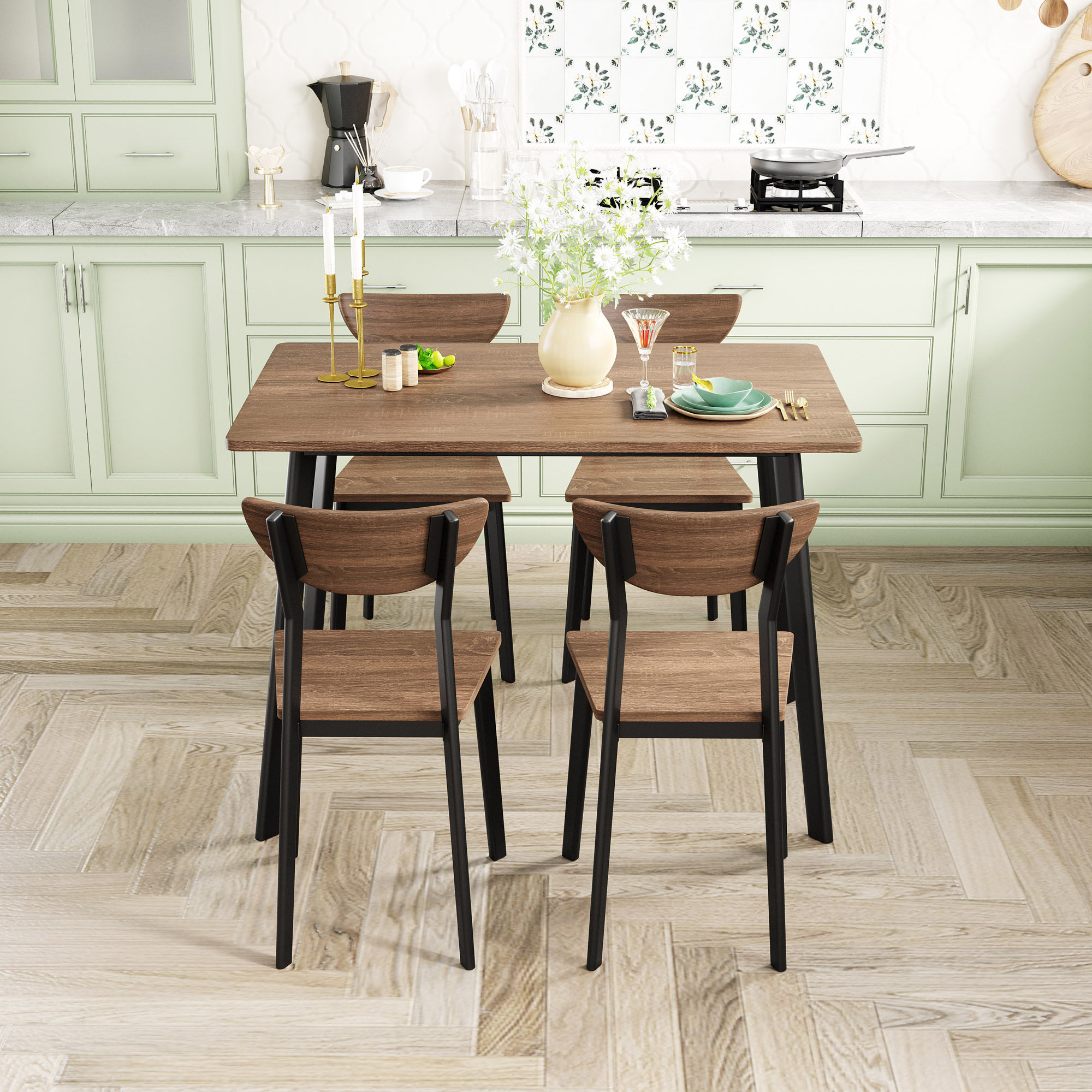 George Oliver Kyanni Rectangular Dining Set | Wayfair
