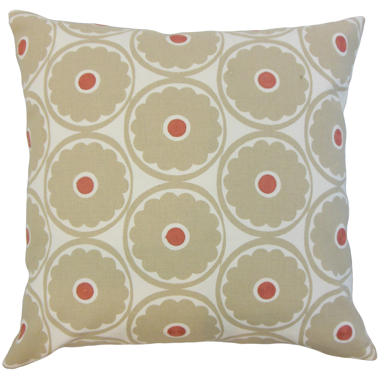 The Pillow Collection Day Floral Cotton Throw Pillow | Wayfair