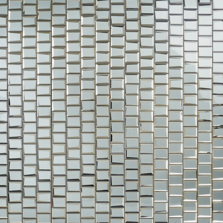 Bond Tile Revell 11" x 12" Glass Grid Mosaic Wall Tile (0.88 Sq. Ft ...