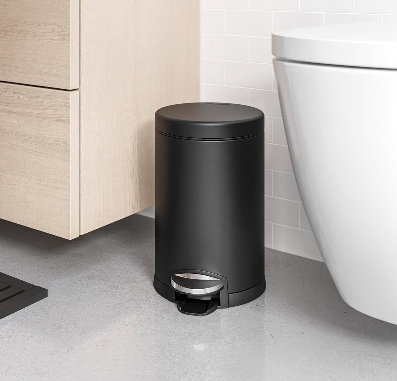 CAPBOL Step On Trash Can - 1.2 Gallons | Wayfair