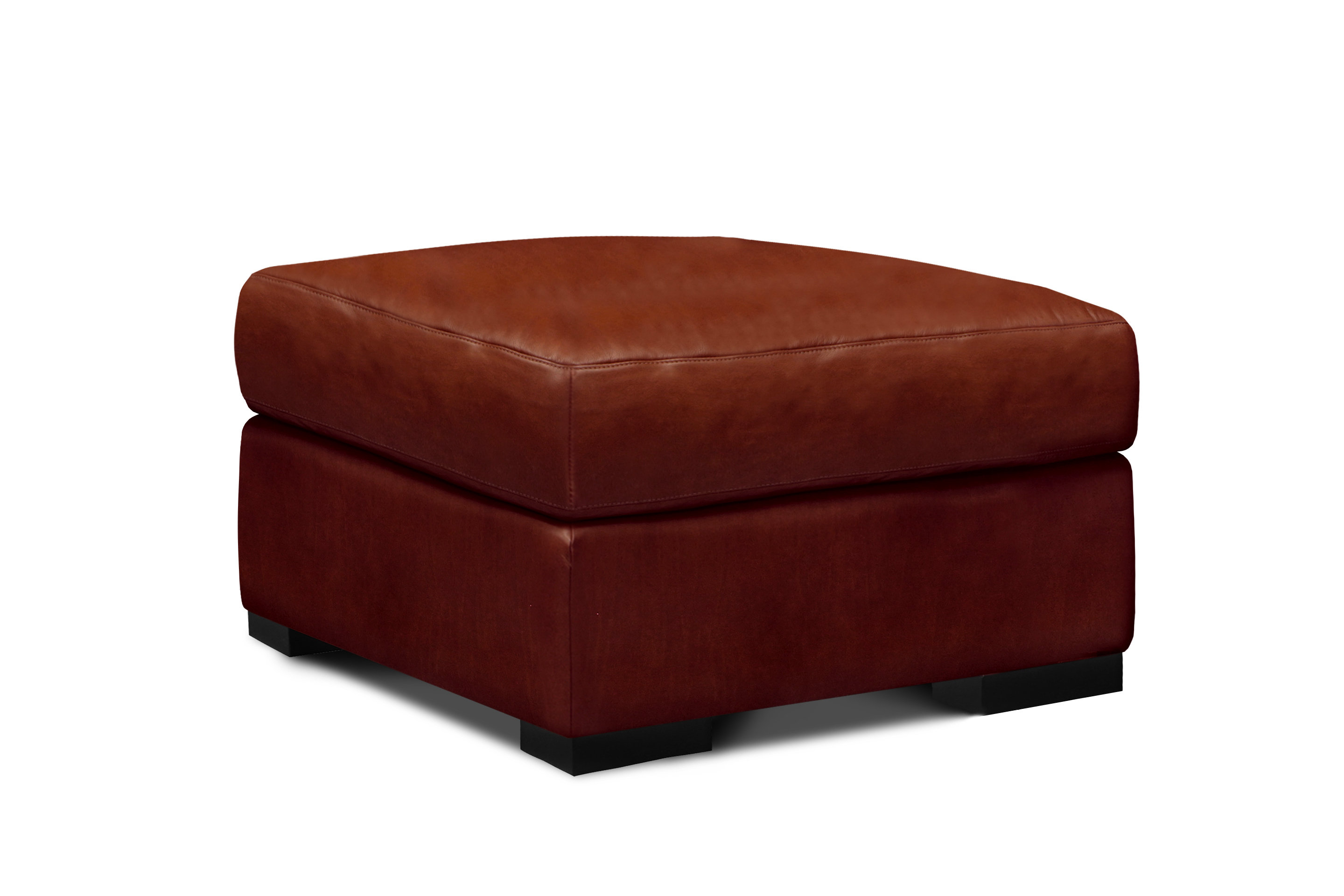 GTXR Leather Santiago 30'' Genuine Leather Rectangle Standard Ottoman ...