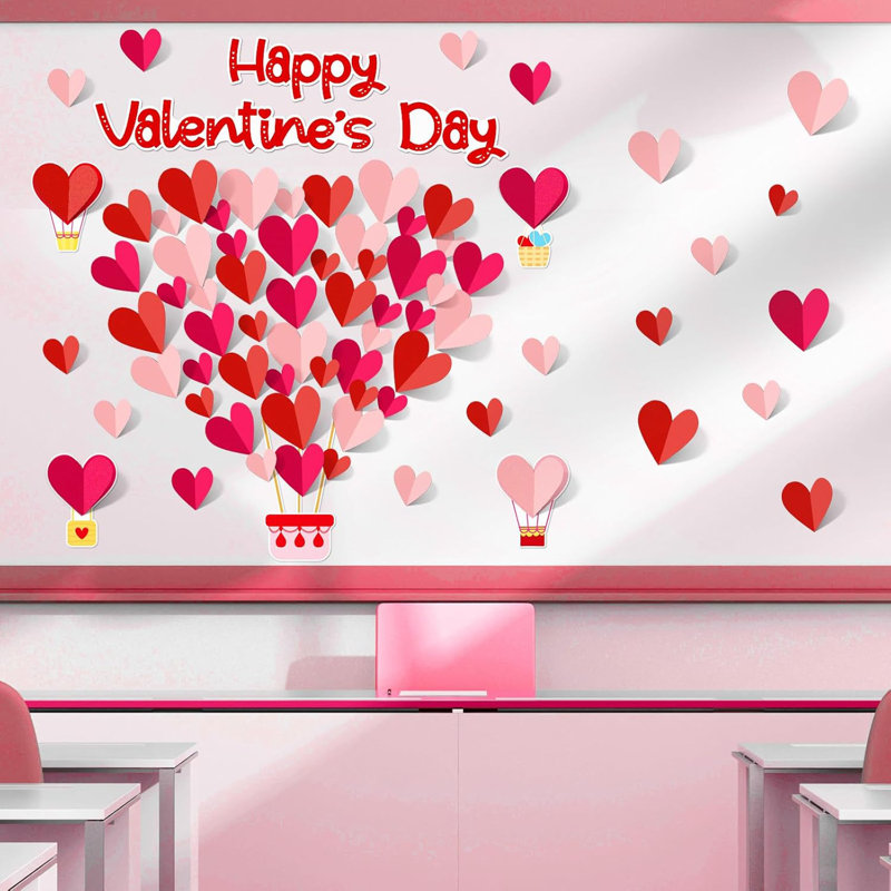The Holiday Aisle® 75PCS Valentine's Day Bulletin Board Classroom ...