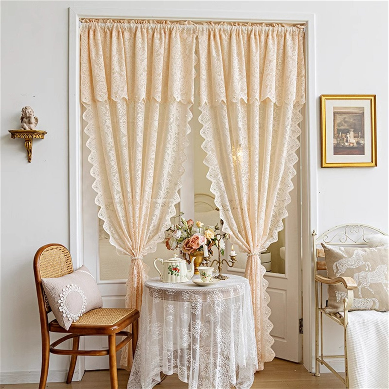 Canora Grey Decorative Door Curtain - Kitchen, Bedroom, Room Divider ...