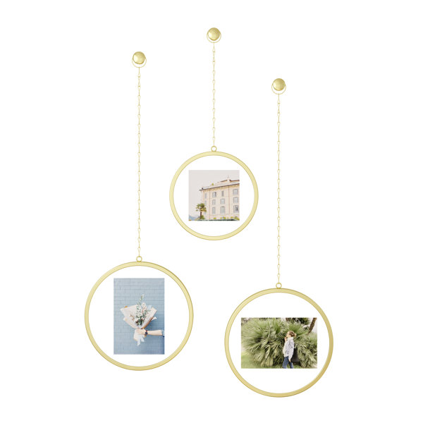 Umbra 3 Piece Fotochain Round Picture Frame Set & Reviews | Wayfair