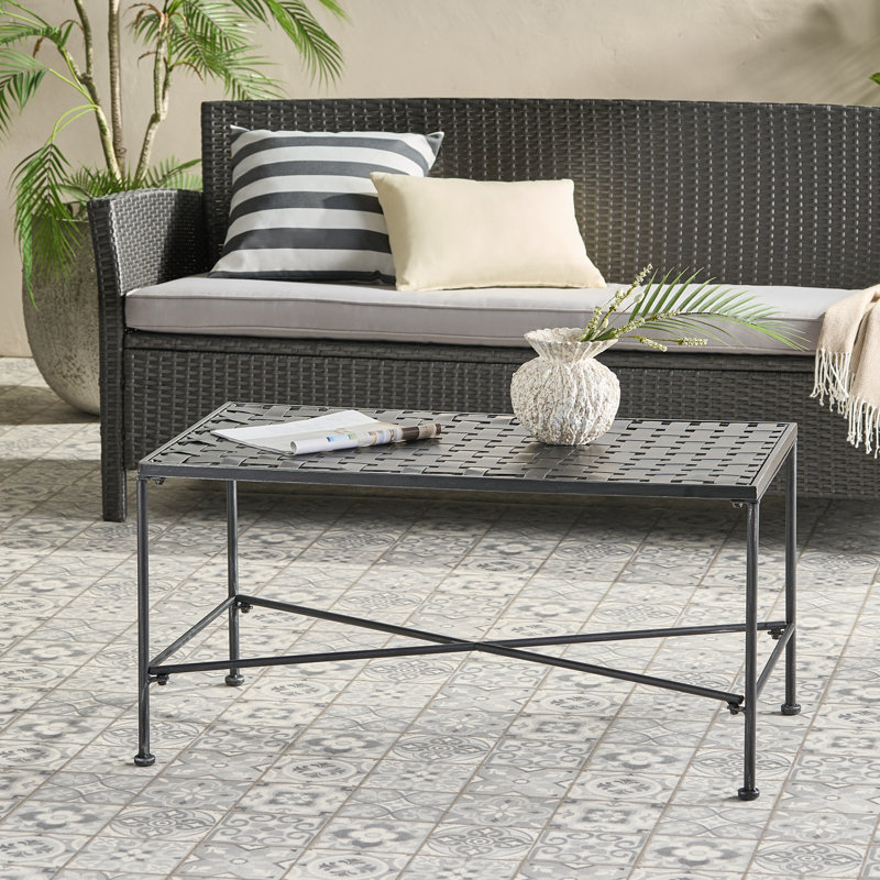 17 Stories metal frame Patio Tables with four sturdy legs | Wayfair