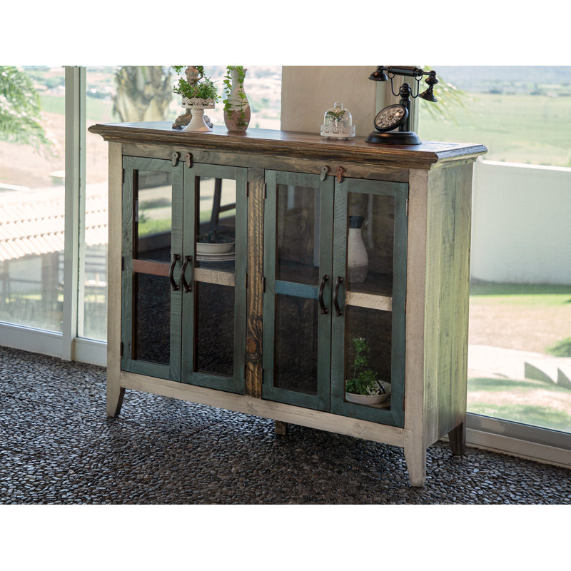 International Furniture Direct Antique Multicolor 50" Console With 4 ...