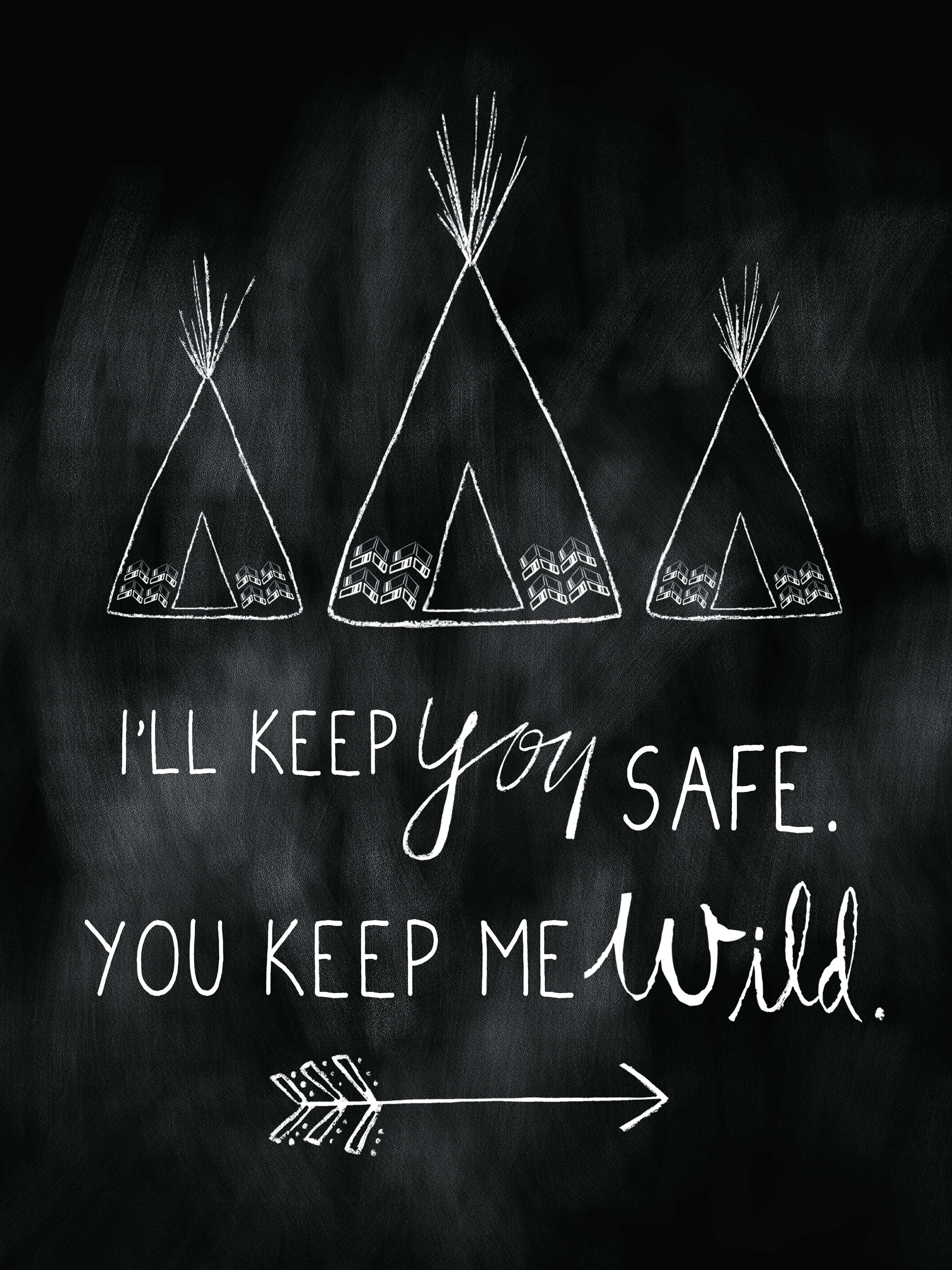 Trinx You Keep Me Wild - Wrapped Canvas Print | Wayfair