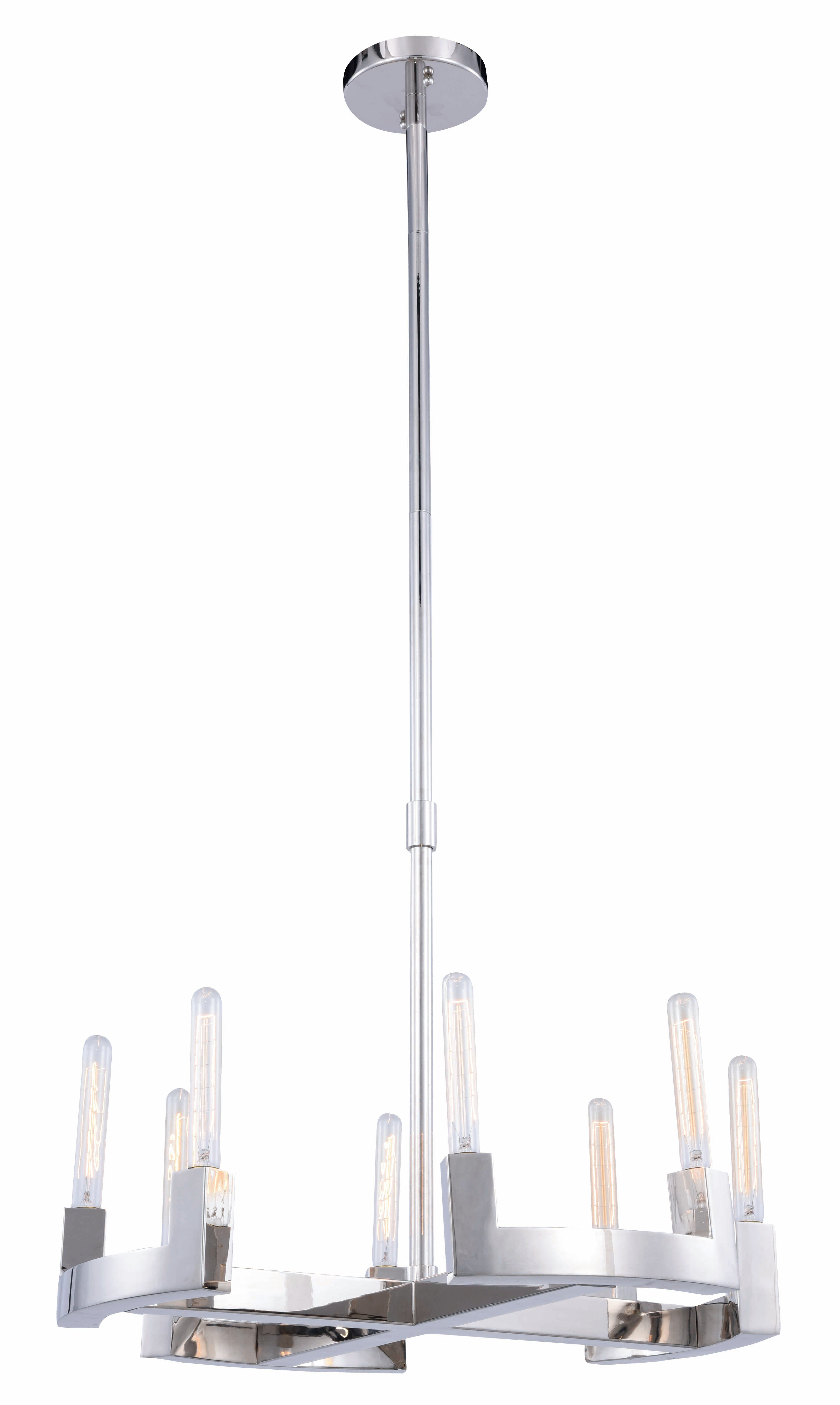 Corrigan Studio Donnell 8 - Light Candle Style Geometric Chandelier ...