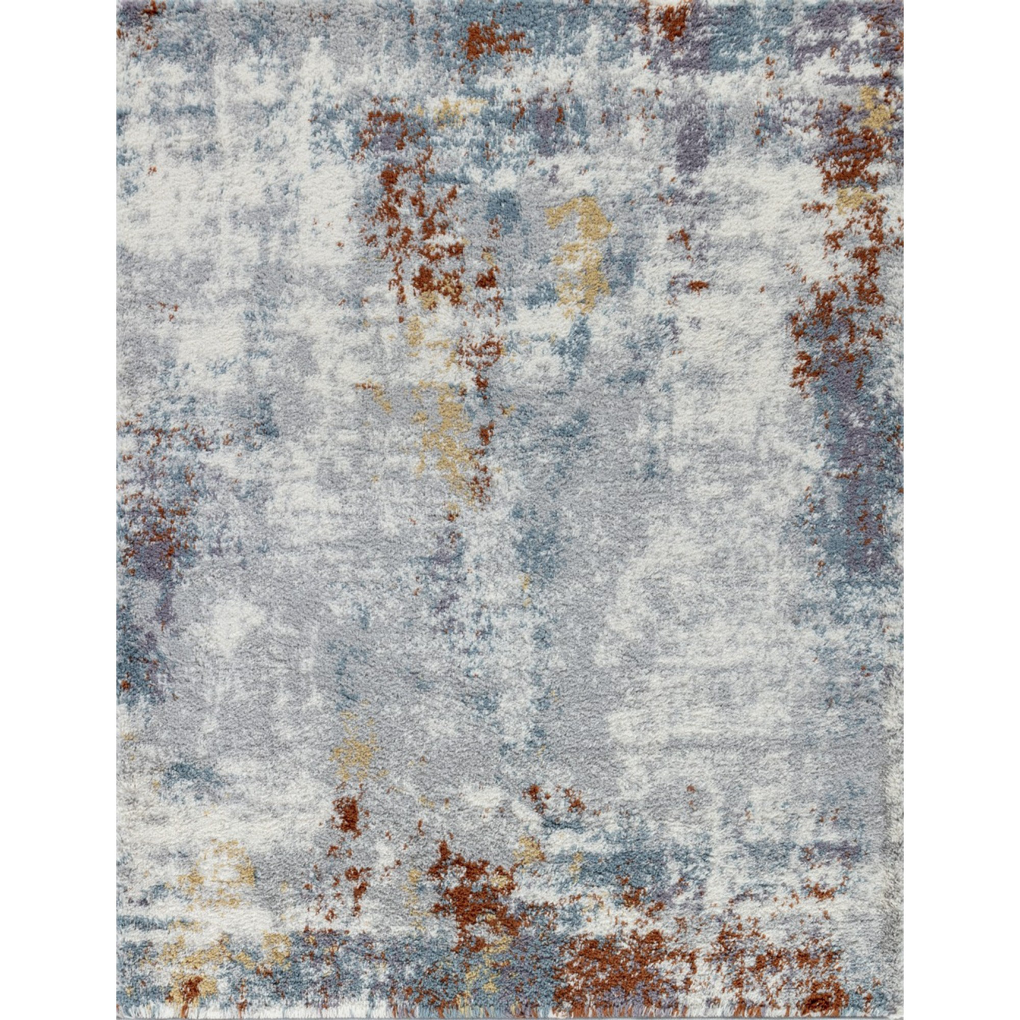 Hokku Designs Luxurious Polyester Shag Rug Contemporary Style For High ...
