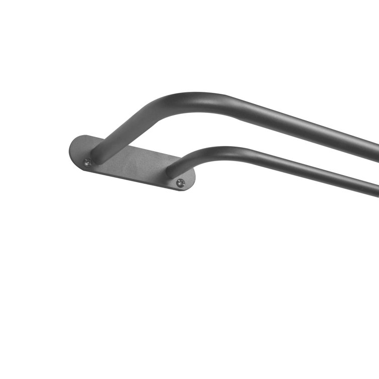 17 Stories Tariq Cast Iron Adjustable Single Curtain Rod & Reviews ...