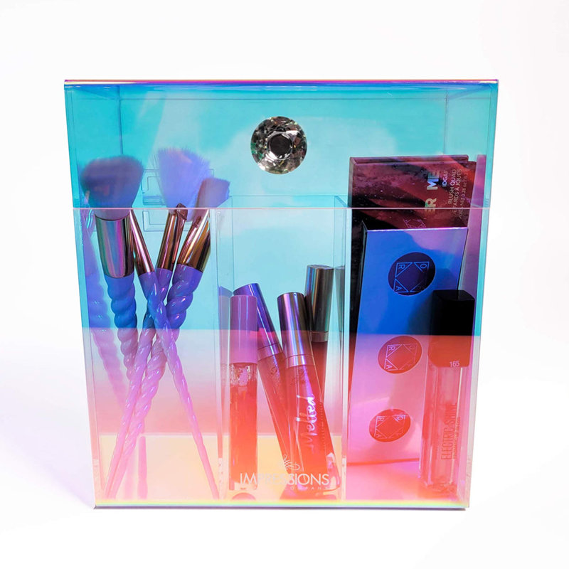 IMPRESSIONS VANITY · COMPANY Prisma Clear Acrylic Makeup Brush Holder ...