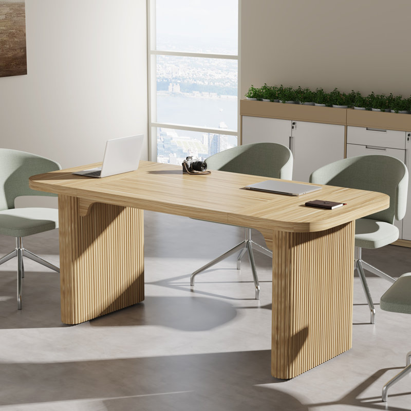 Millwood Pines Rectangle Conference Meeting Room Table & Reviews | Wayfair