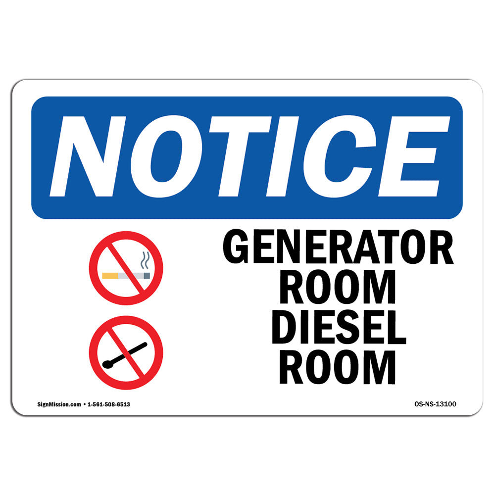SignMission Generator Room Diesel Fuel Sign | Wayfair