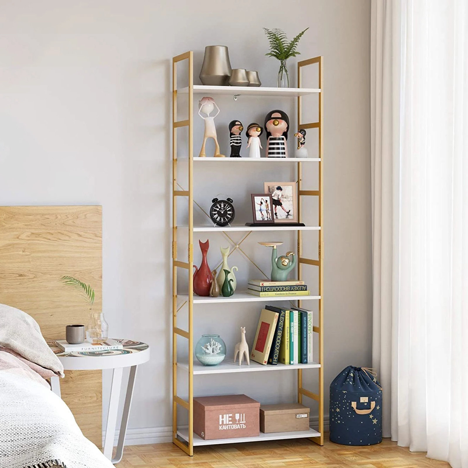 Mercer41 Freestanding Storage Shelf - Wayfair Canada