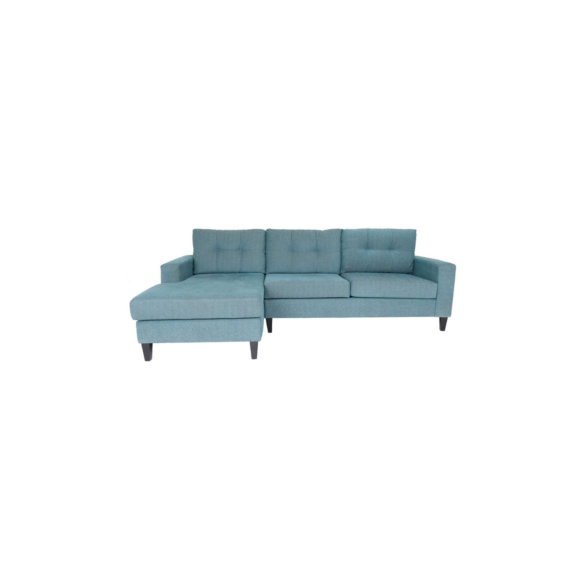Hokku Designs Blue L Shaped Sectional Sofas for Living Room, Modern ...