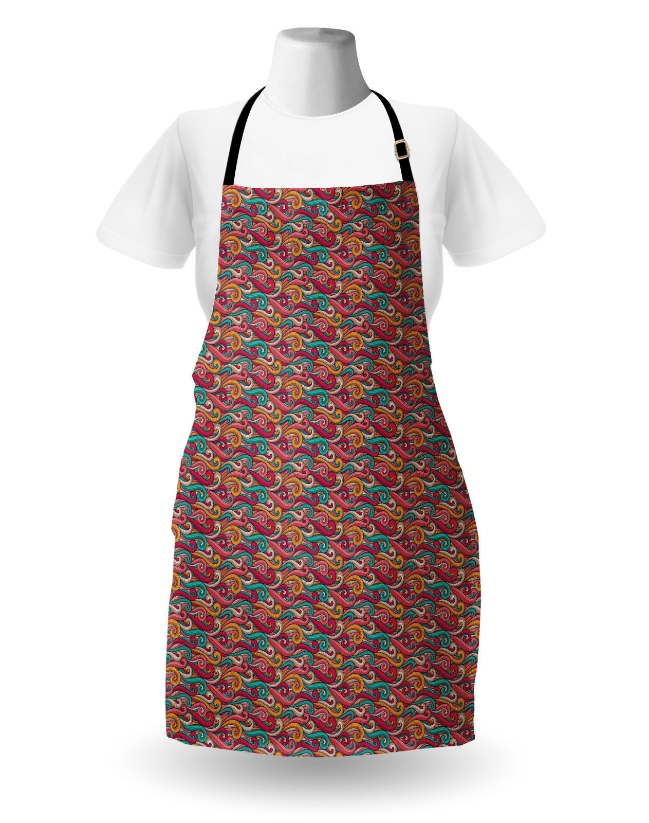 Dakota Fields Funky Apron Unisex Doodle Color Tentacles Motif Adult ...