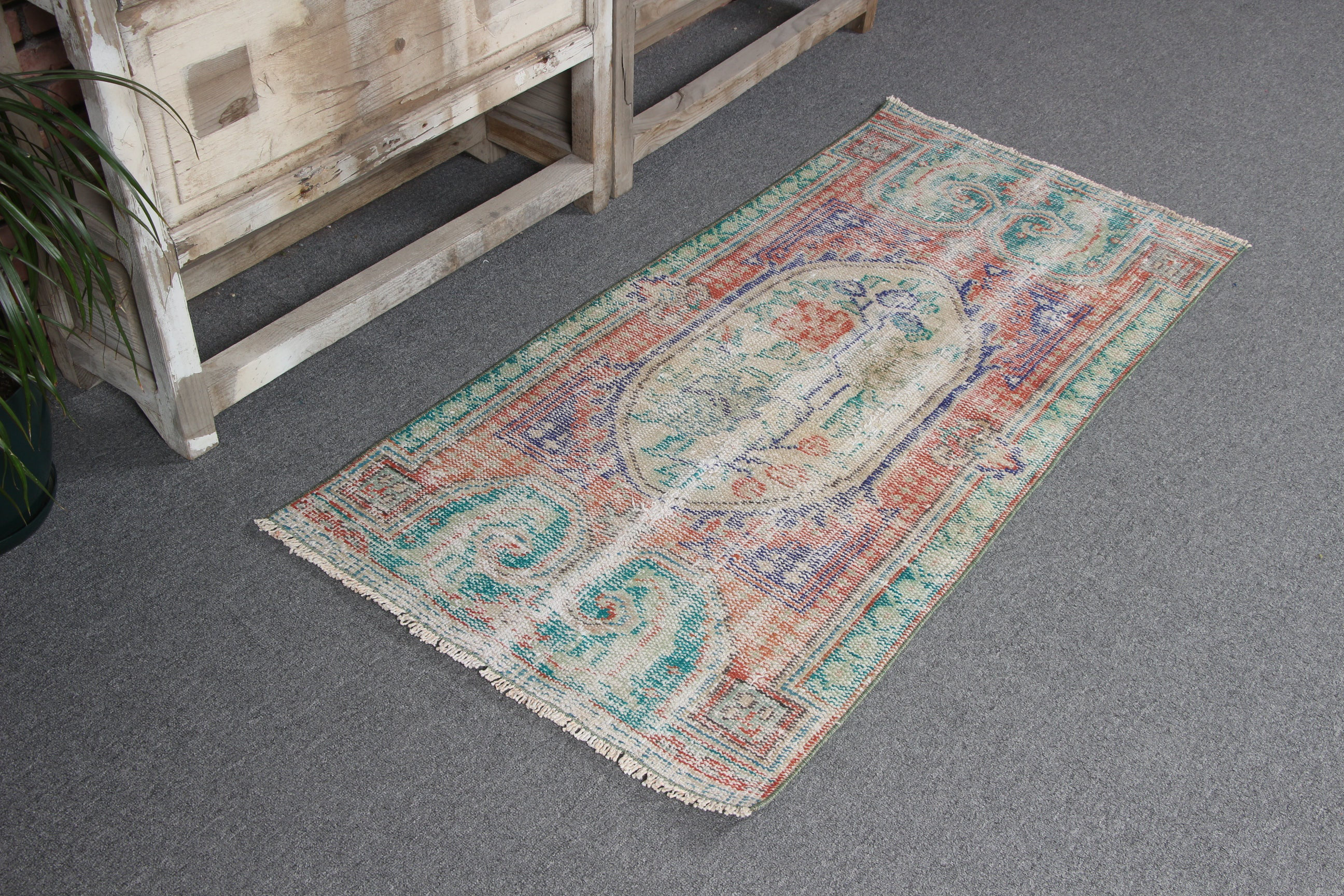 Fleur De Lis Living Authentic Vintage Turkish Anatolian Small Wool Rug ...