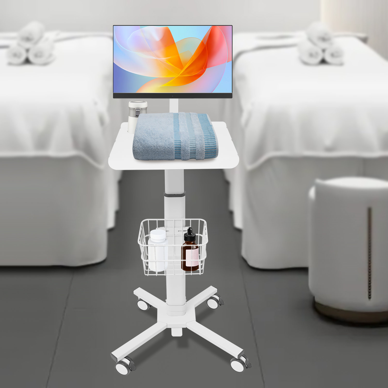 SUNYOU Adjustable Rolling Medical Cart - Wayfair Canada