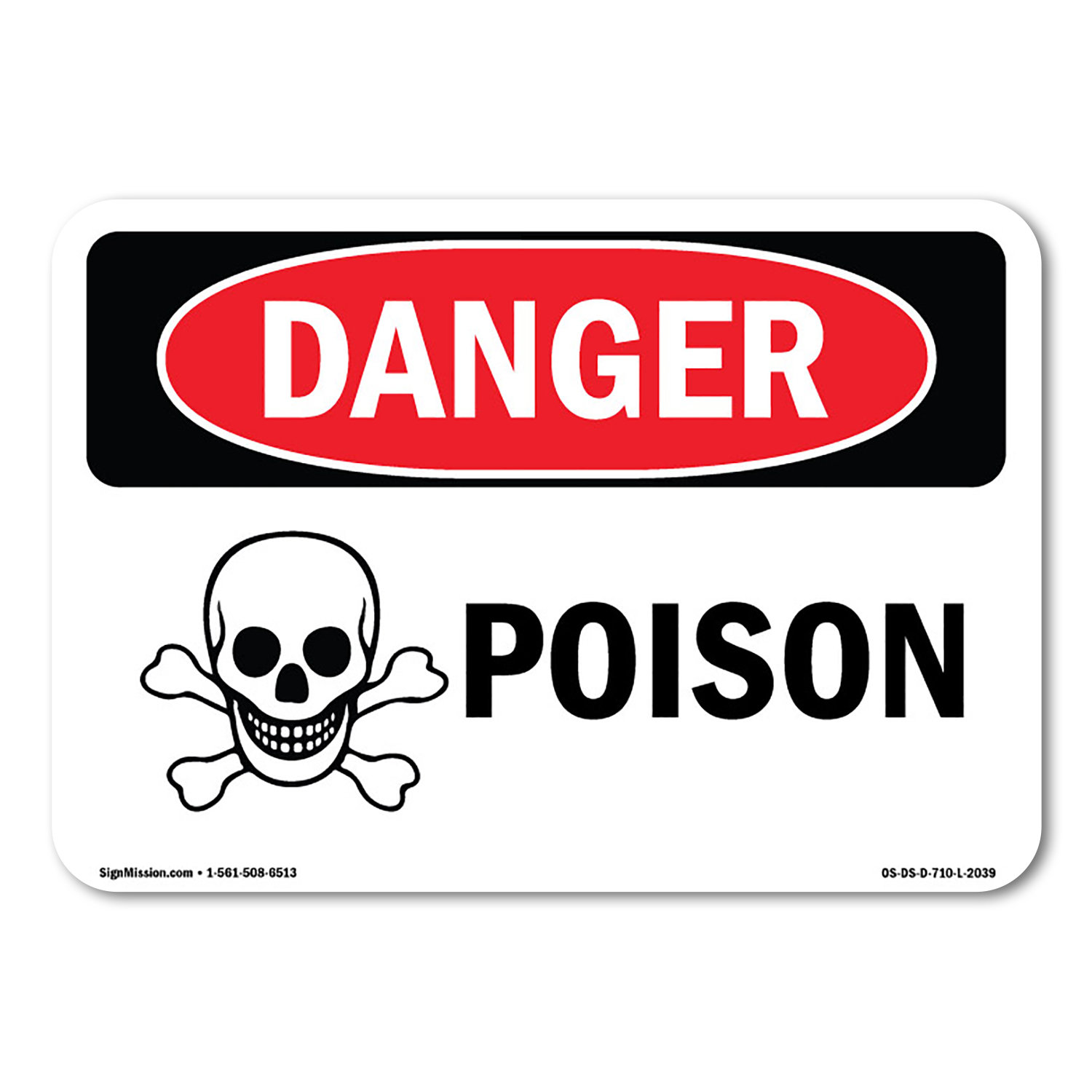 SignMission Poison Decal 18" X 12" - Wayfair Canada