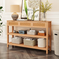 Natural Console Tables You'll Love | Wayfair