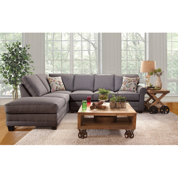 Lark Manor Angelike 2 - Piece Upholstered Sectional & Reviews - Wayfair ...