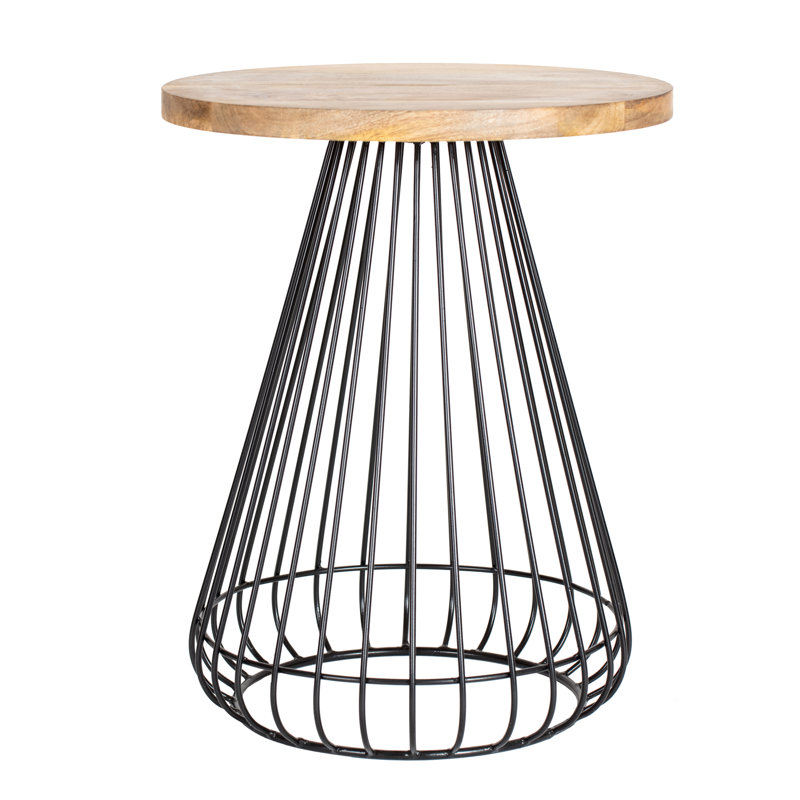 Steelside™ Hanley Solid Wood Frame End Table & Reviews | Wayfair