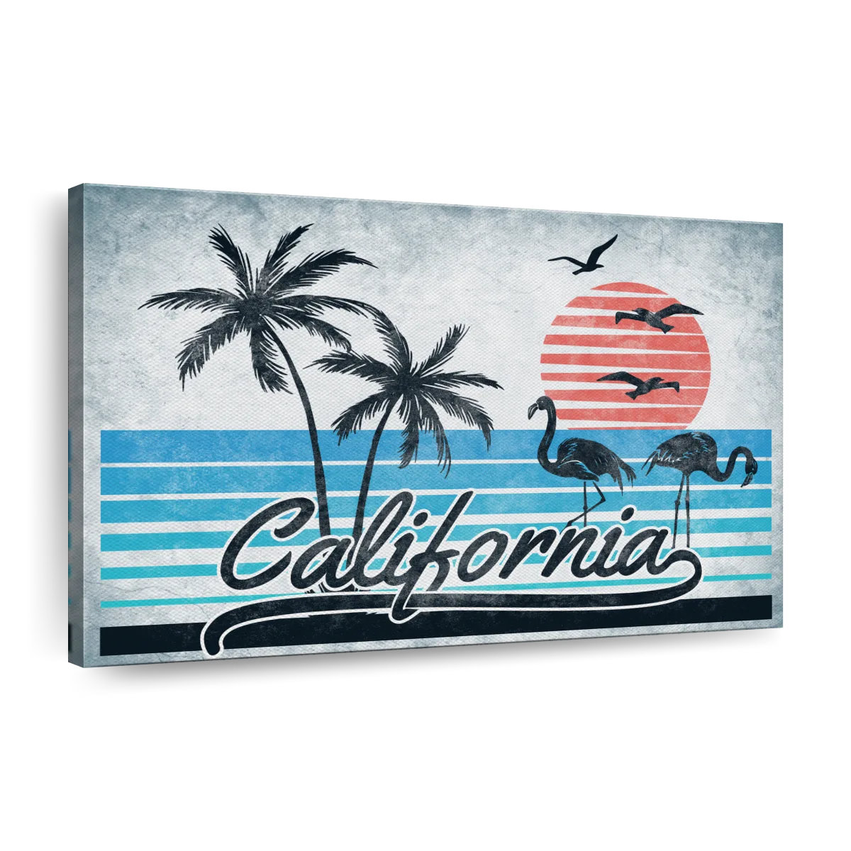 Highland Dunes Retro California Sign Canvas Print - Wayfair Canada