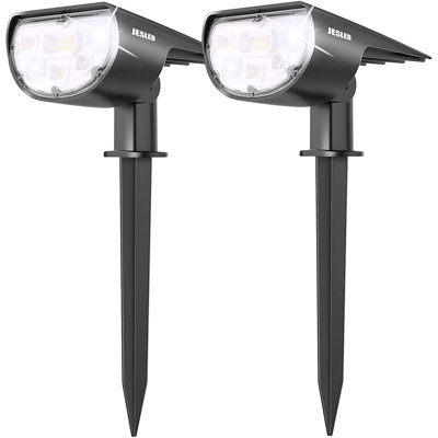 JESLED Low Voltage Solar Powered Integrated LED Spotlight Pack ...