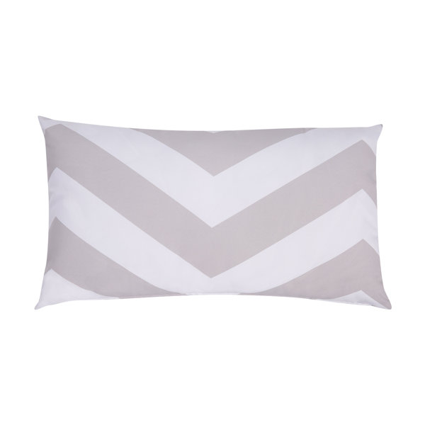 Dakota Fields Kara Chevron Rectangular Scatter Cushion With Filling ...