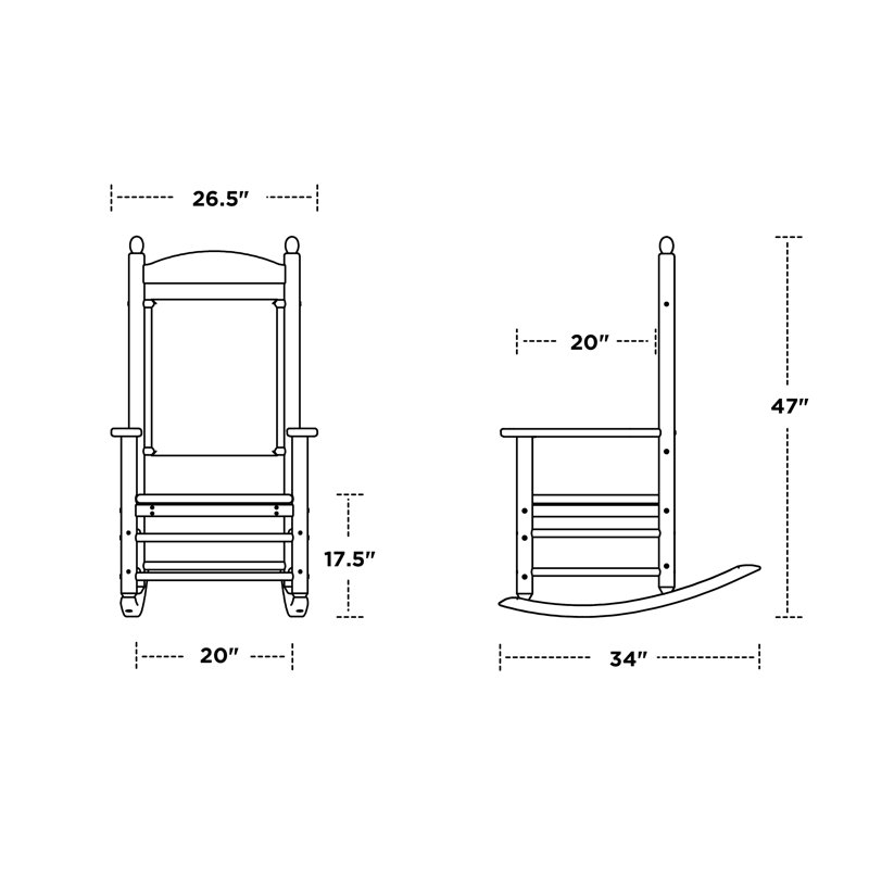 POLYWOOD® Outdoor Rocking Chair & Reviews | Wayfair