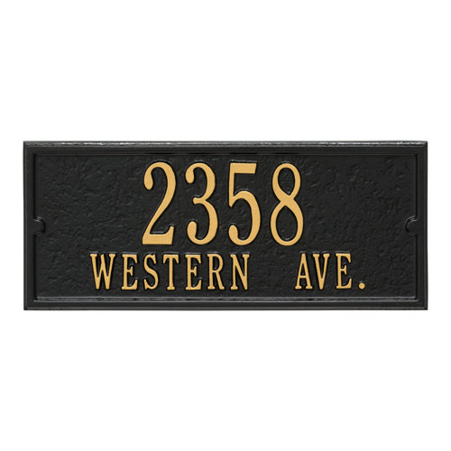 Whitehall Products Black Personalized Mailbox Side Panel & Reviews ...