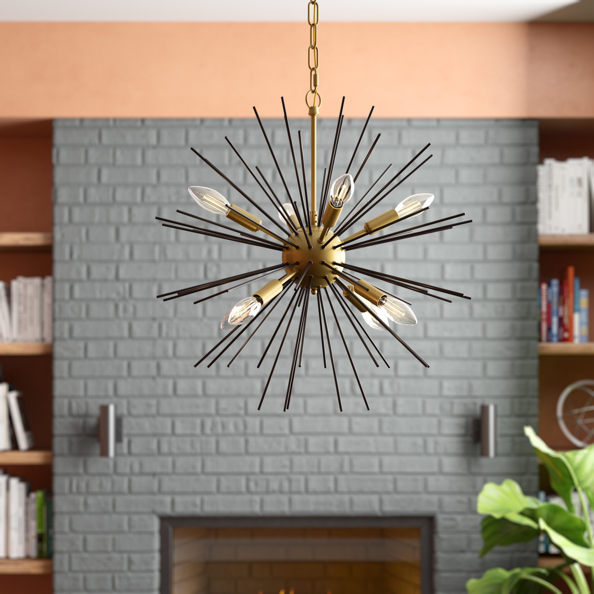 Mercury Row® Sumler 8-Light Dimmable Sputnik Sphere Chandelier ...