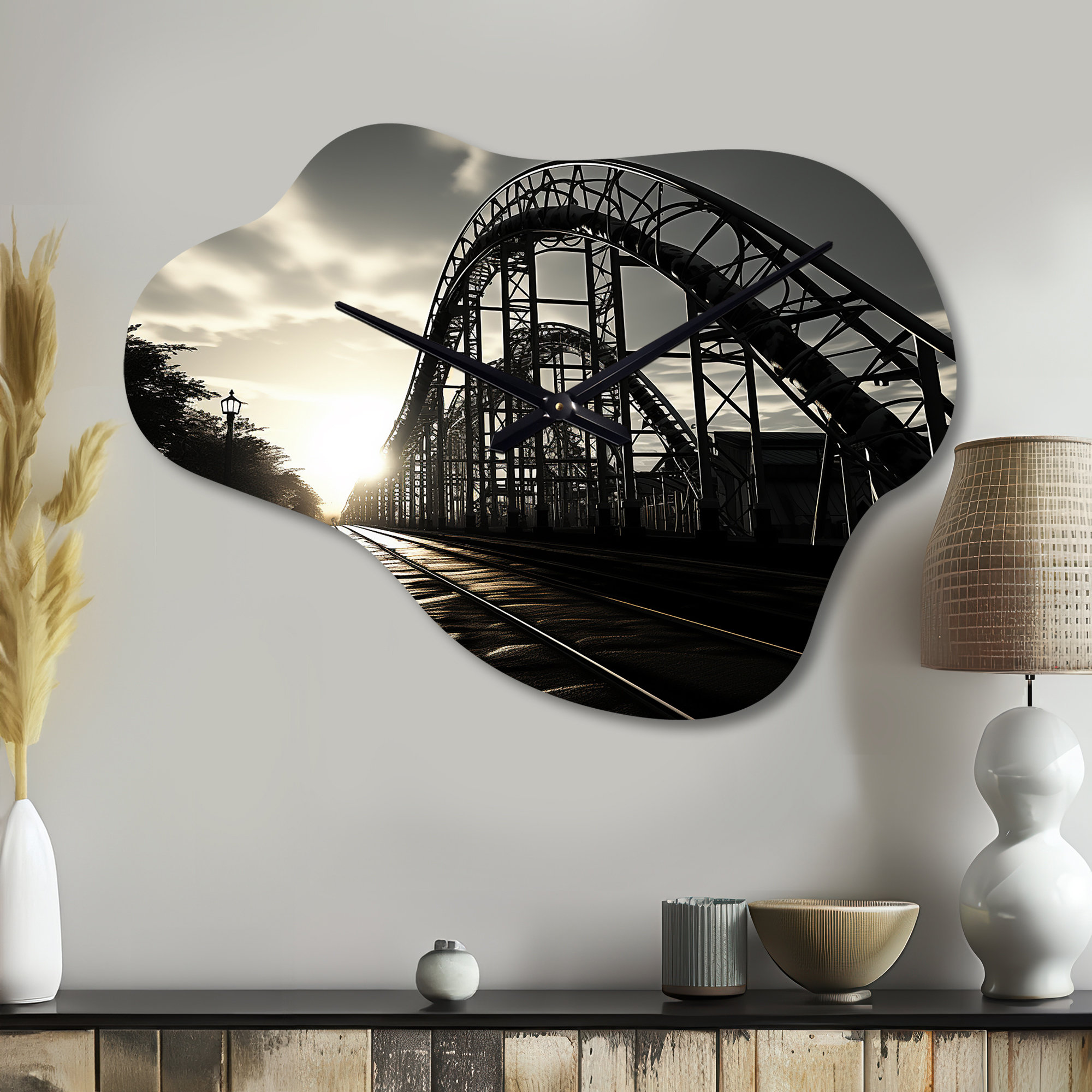 East Urban Home Creech Rollercoaster Shadow - Amusement Parks Cloud ...