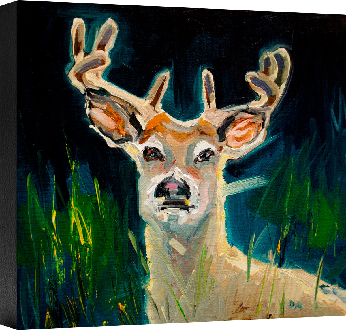 Ashton Wall Décor LLC 'Young Buck' Painting Print on Canvas | Wayfair