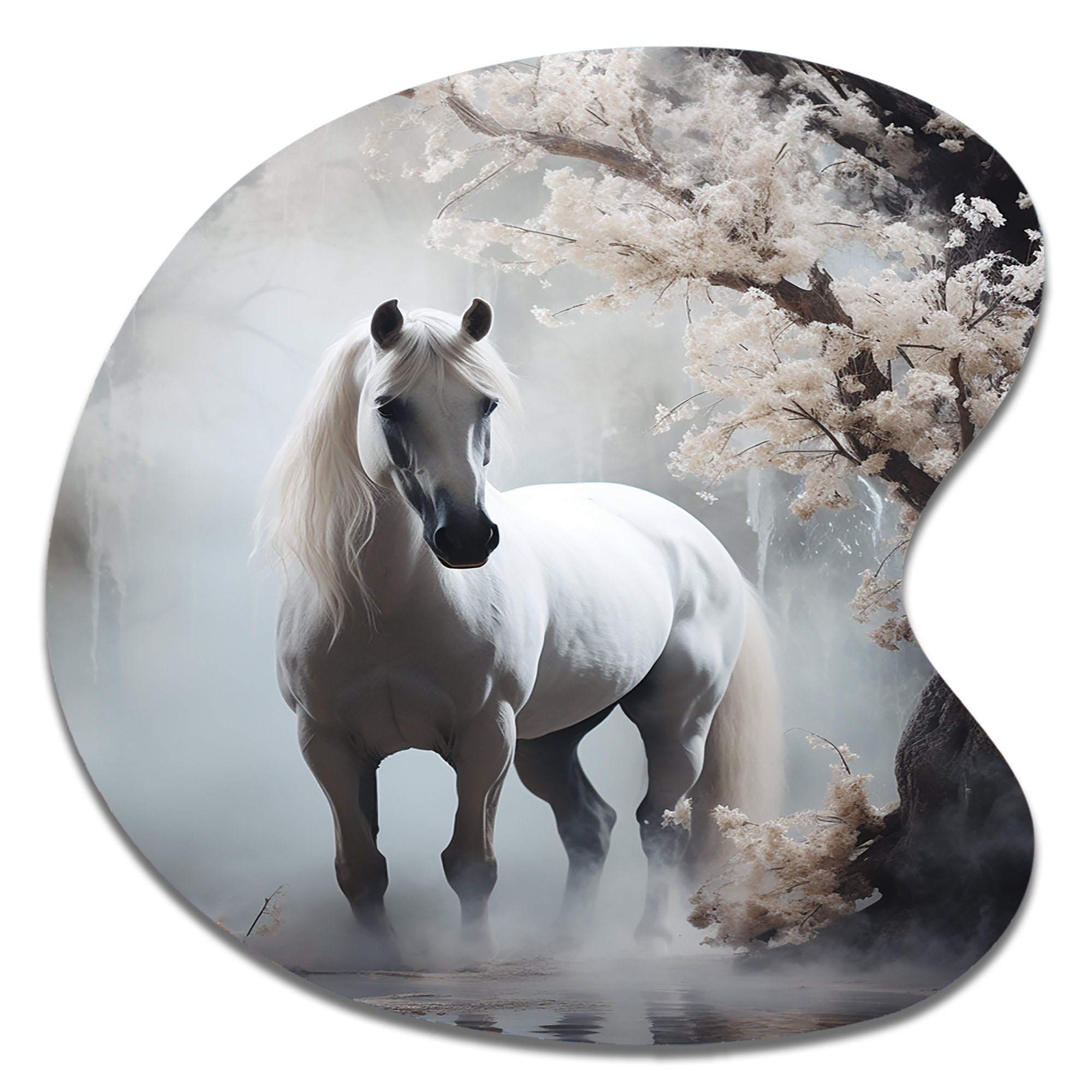 August Grove® Drayven - Horse Drop Shape Irregular Metal Wall Decor ...