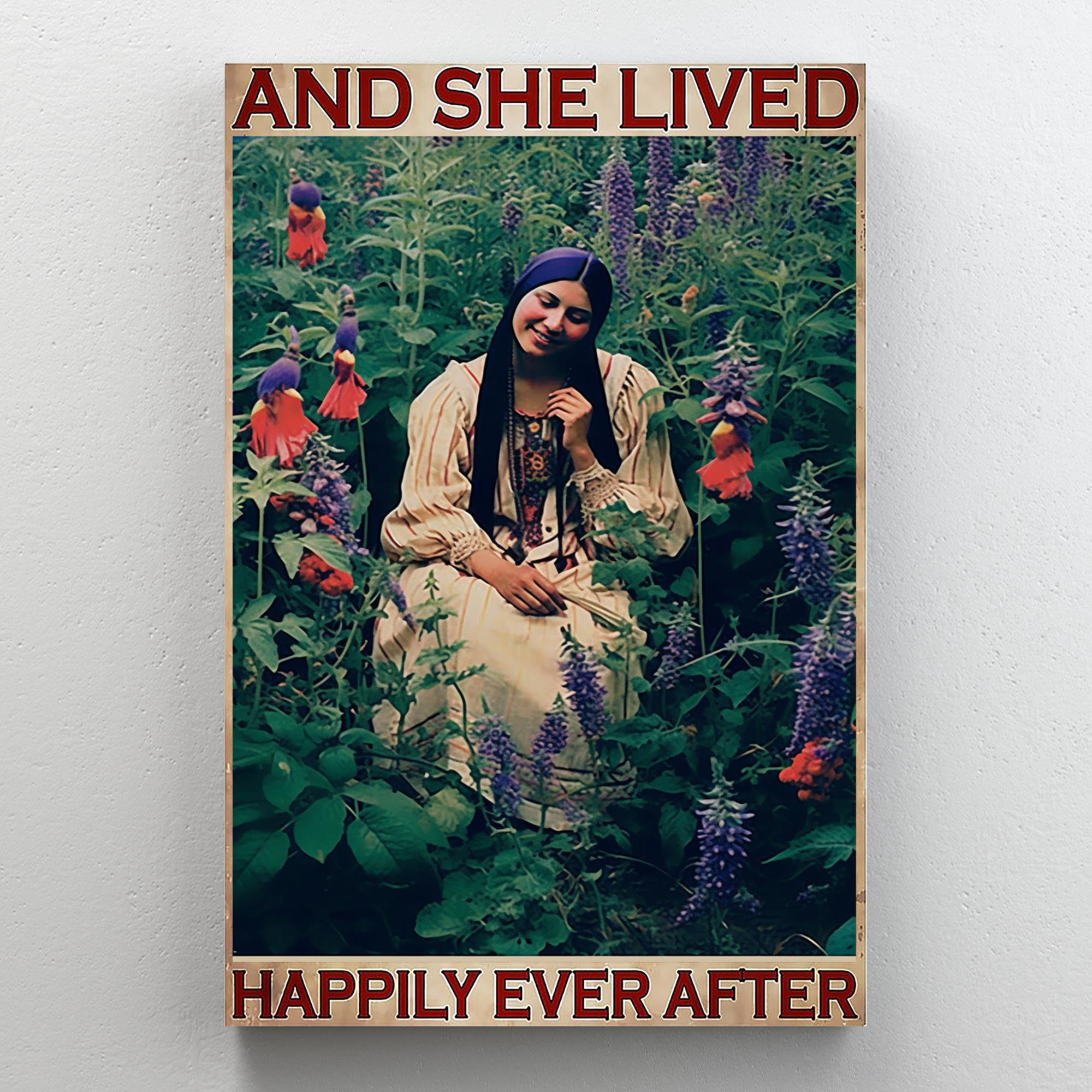 Trinx Kumpe Woman And She Lived Happily On Canvas Graphic Art - Wayfair ...