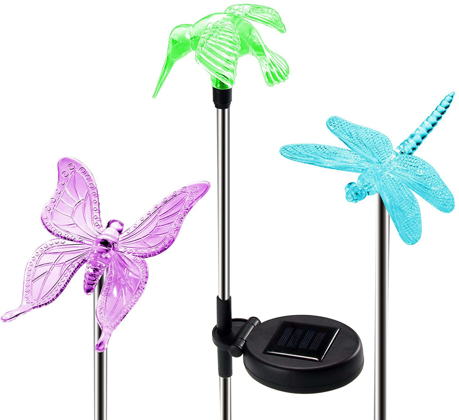 Arlmont & Co. 3 Piece Garden Stake Set | Wayfair