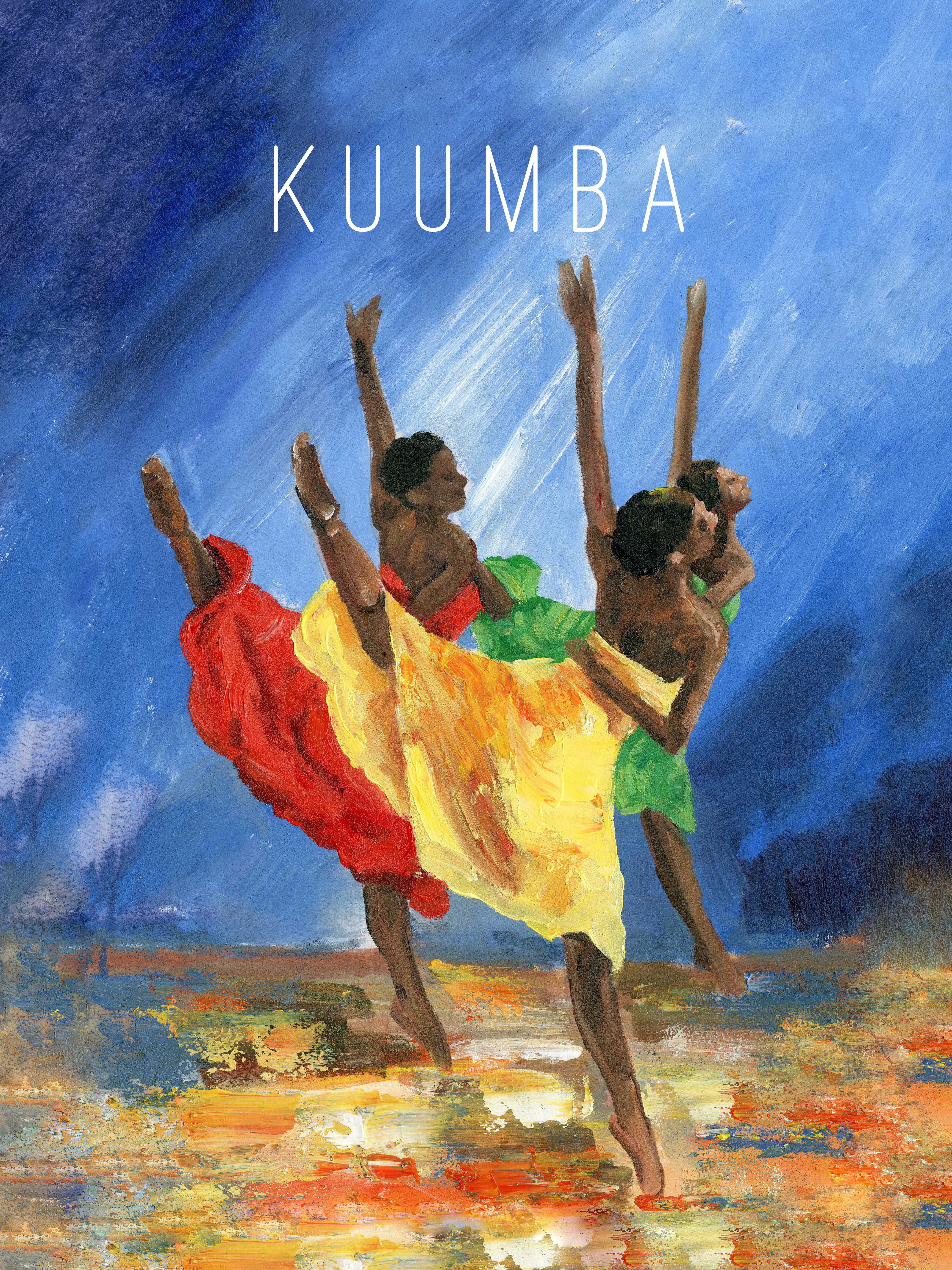 Winston Porter «Kuumba Kwanzaa Dance», reproduction sur toile tendue ...