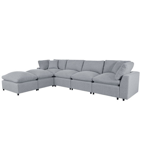 Latitude Run® Walline 6 - Piece Upholstered Sectional | Wayfair