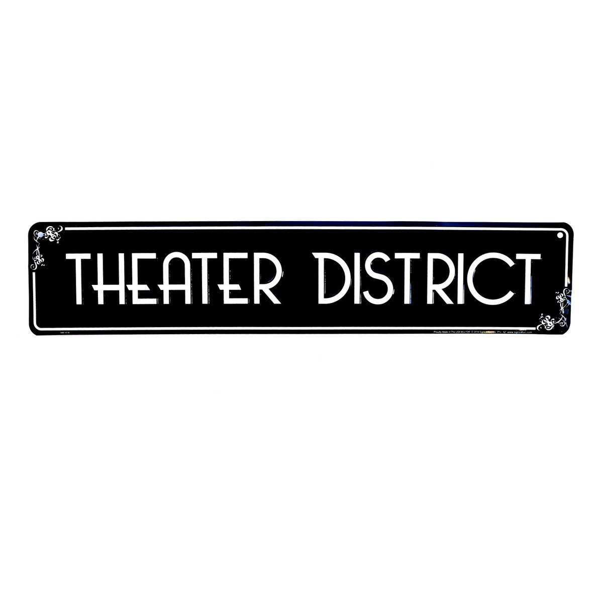 17 Stories Metal Theatre District Street Road Sign Theatre Play Cast ...
