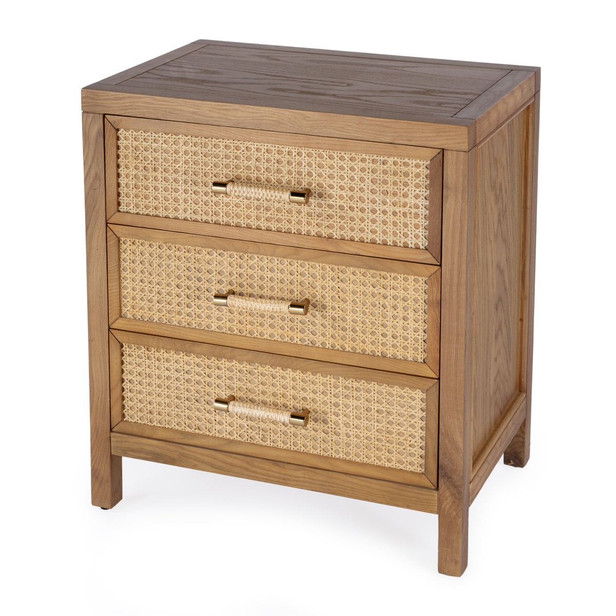 Butler Mesa Cane and Solid Wood 3 Drawer Chest & Reviews | Perigold