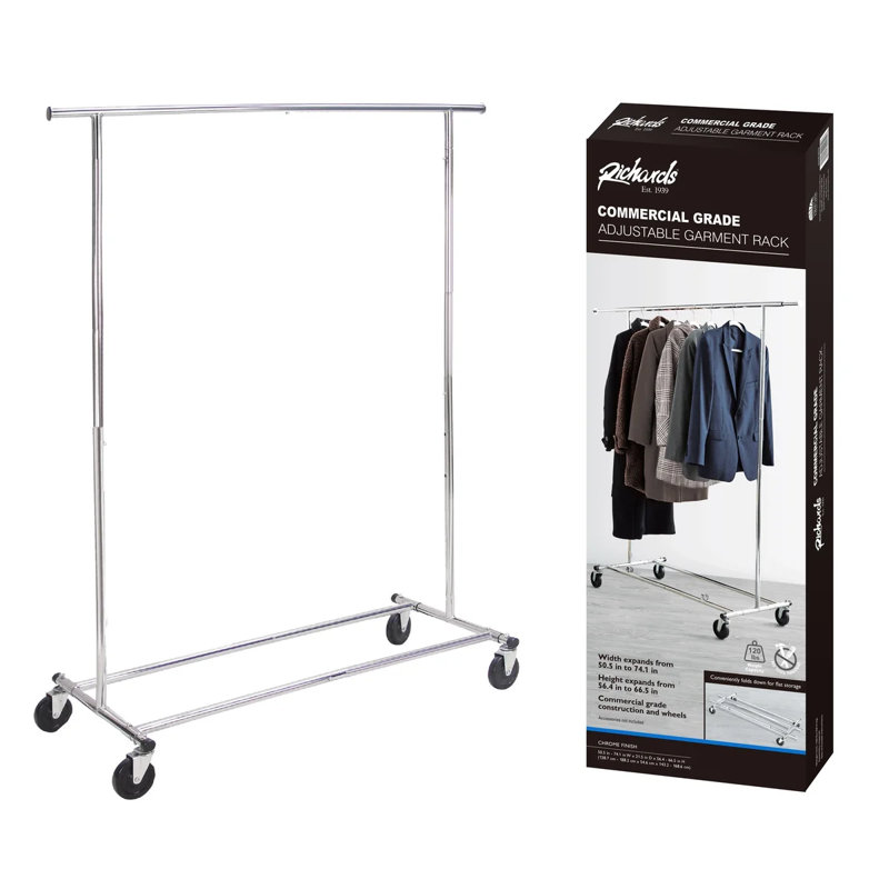 J&V Textiles Commercial Grade Foldable Garment Rack | Wayfair