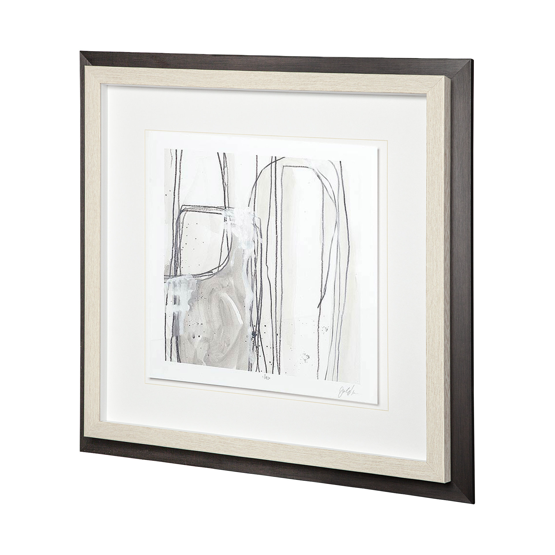 Brayden Studio® Custom Abstract Logic I Framed On Paper Print | Wayfair