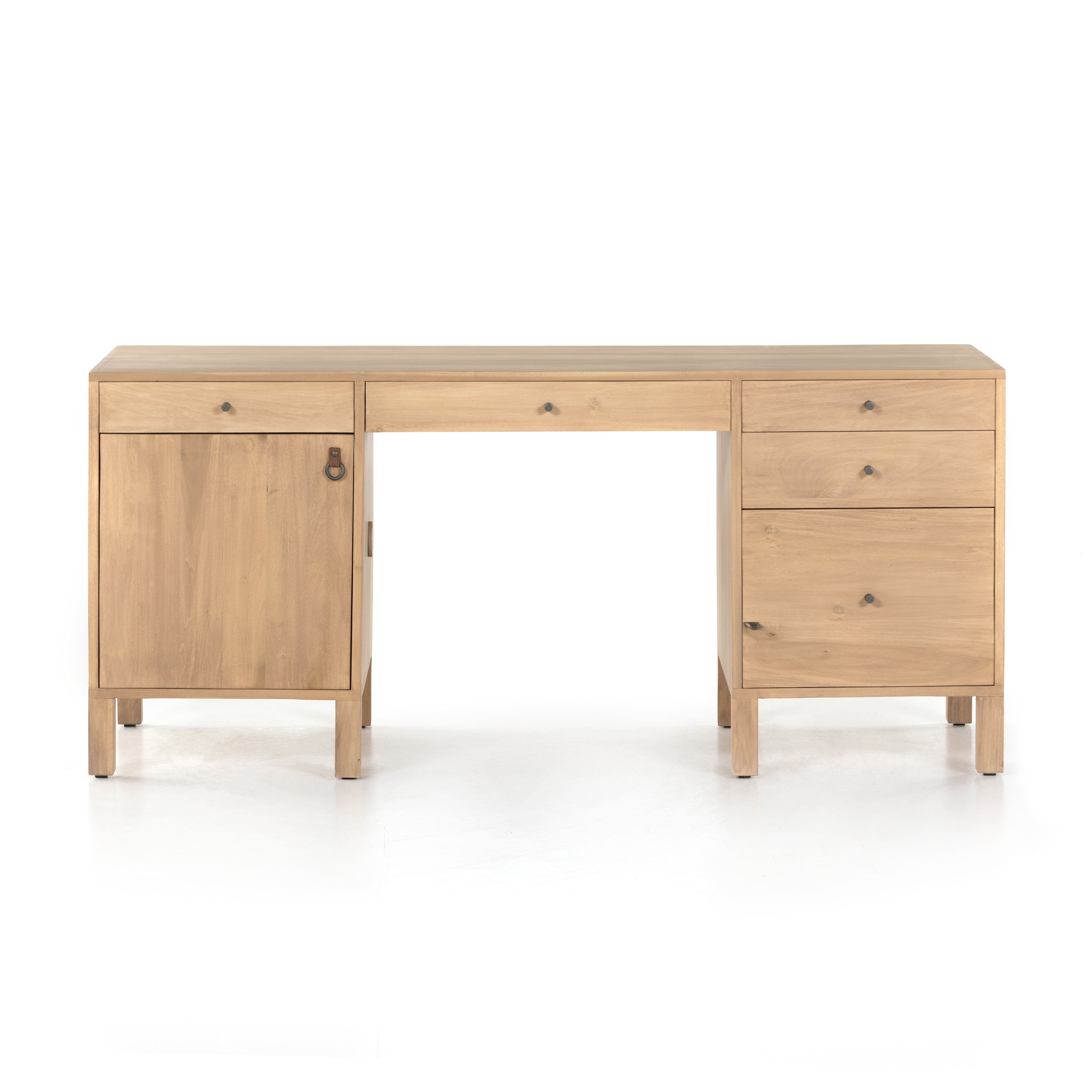 Birch Lane™ Kenzie Solid Wood Top Executive Desk | Wayfair