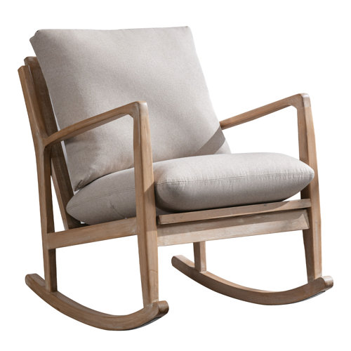 Hokku Designs Zoller 26'' Wide Modern Soft Arm Rocking Chair with ...